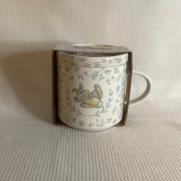 Disney | Dining | Disney Thumper Mug With Lid Coaster | Poshmark